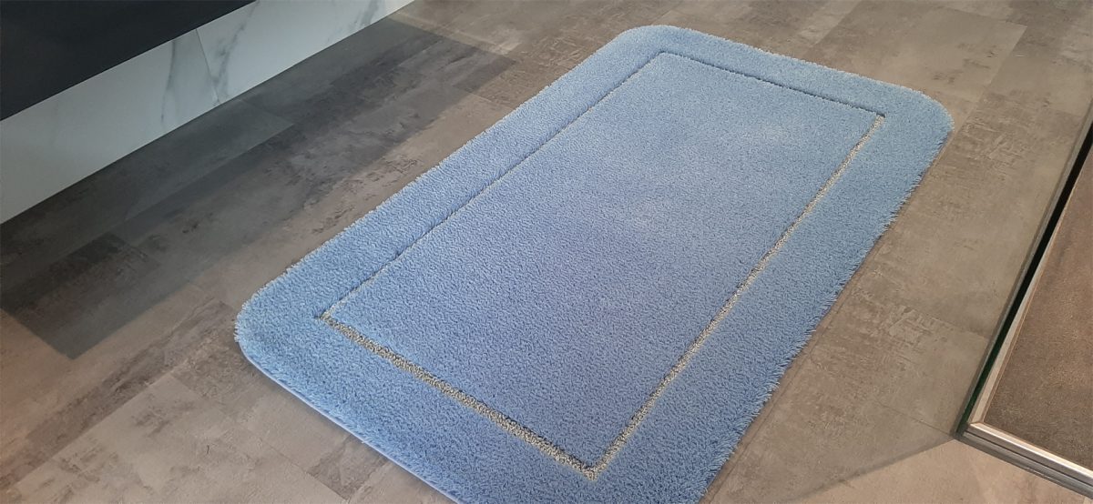 Badteppich Luxor mit silber-lurex - Wohn- & Badteppiche nach Maß